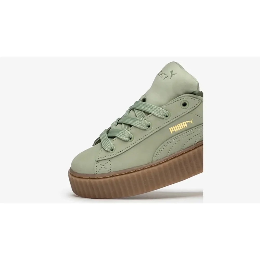 Fenty x PUMA Creeper Phatty Nubuck Green Fog Gum - bestieshoes.co.il